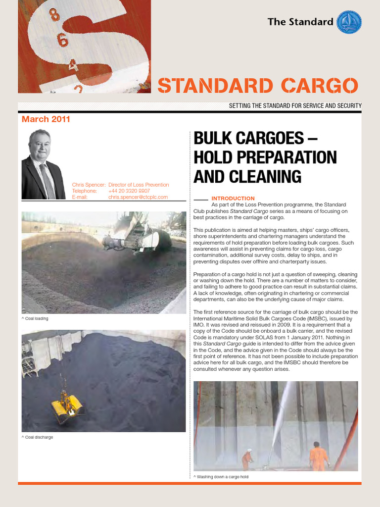 Bulk Cargo Hold Preparation Guide | PDF | Ships | Cargo