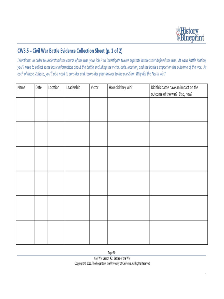Early Civil War Battles Overview | PDF