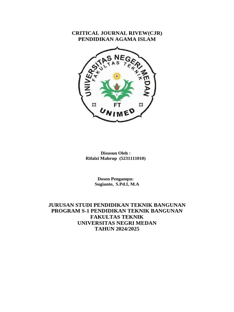 CJR PAI Rifalzi Mahrup 5231111010 | PDF