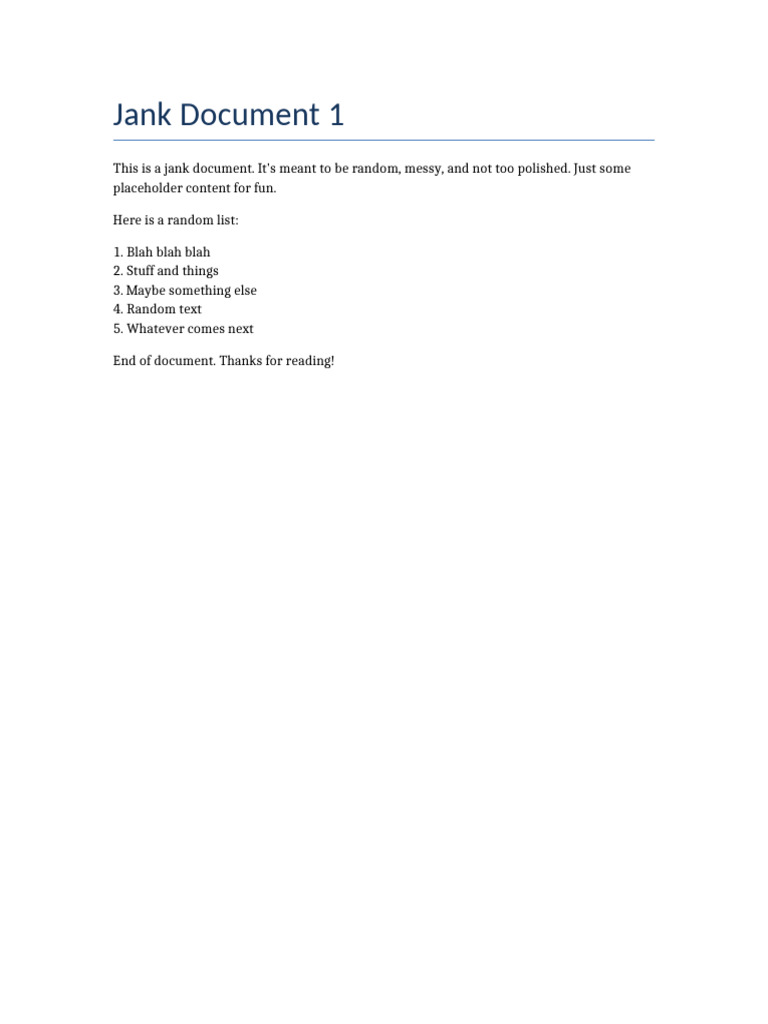 Jank Document 1 | PDF