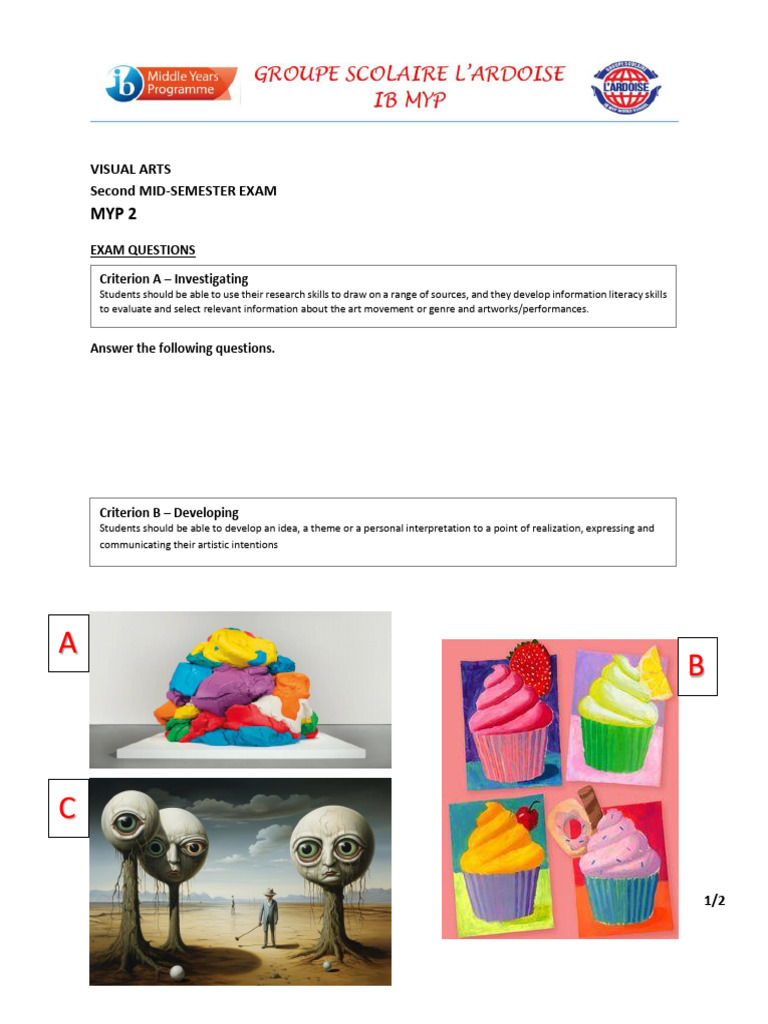 MYP2 v.a - Exam Questions | PDF