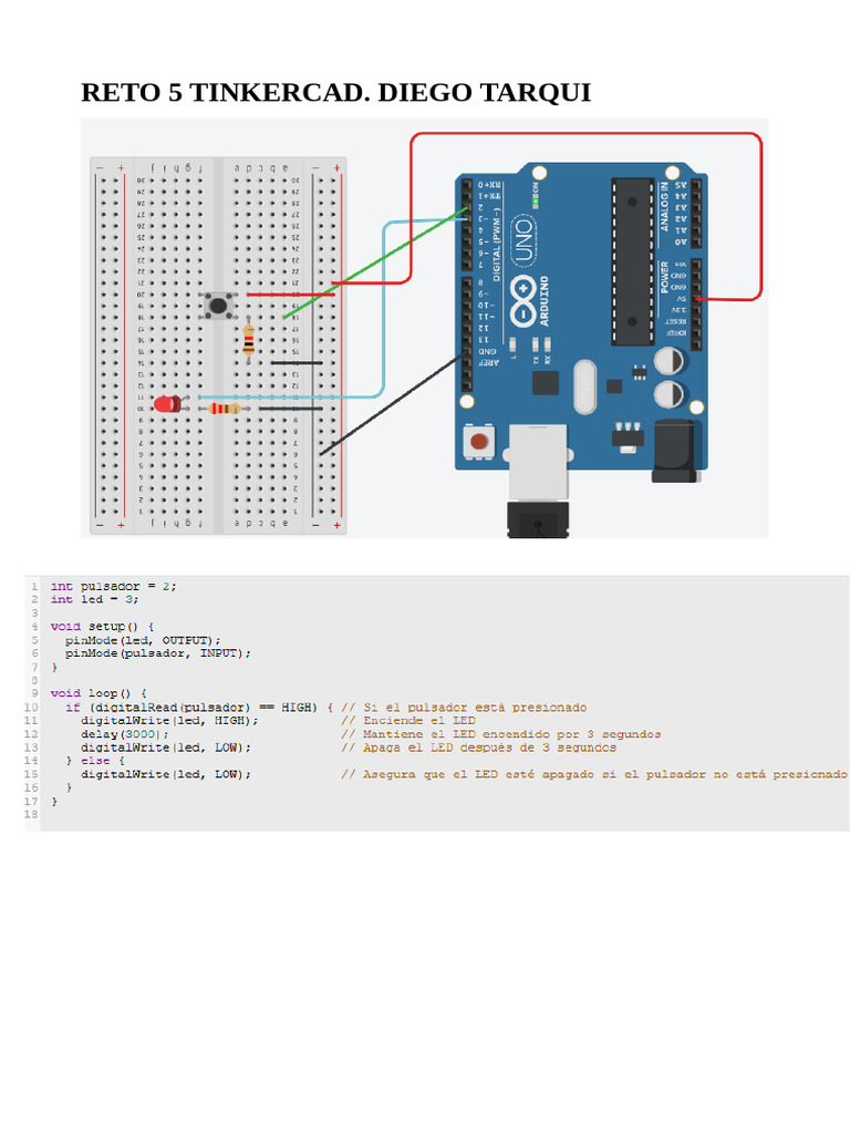 Reto 5 Tinkercad | PDF