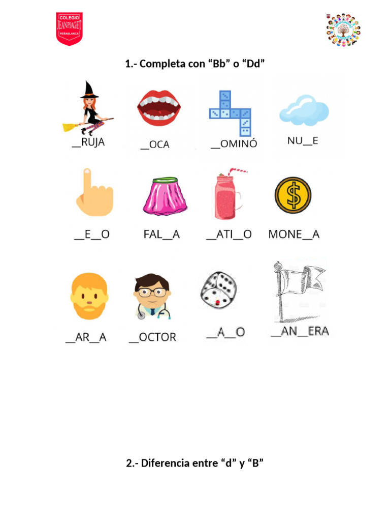 Actividad para Diferenciar La B Y D | PDF