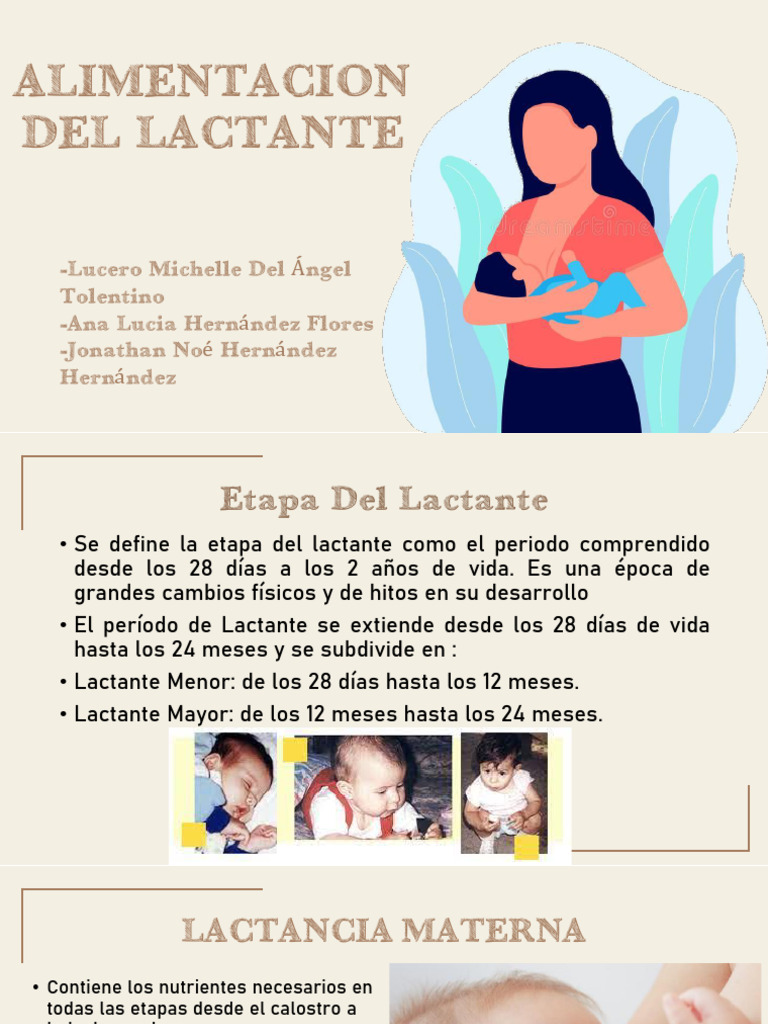 Alimentación Del Lactante Y Lactancia Pdf La Leche Materna Leche