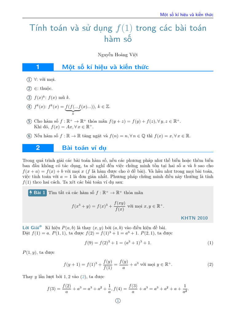 Tính Toán Và S D NG F | PDF