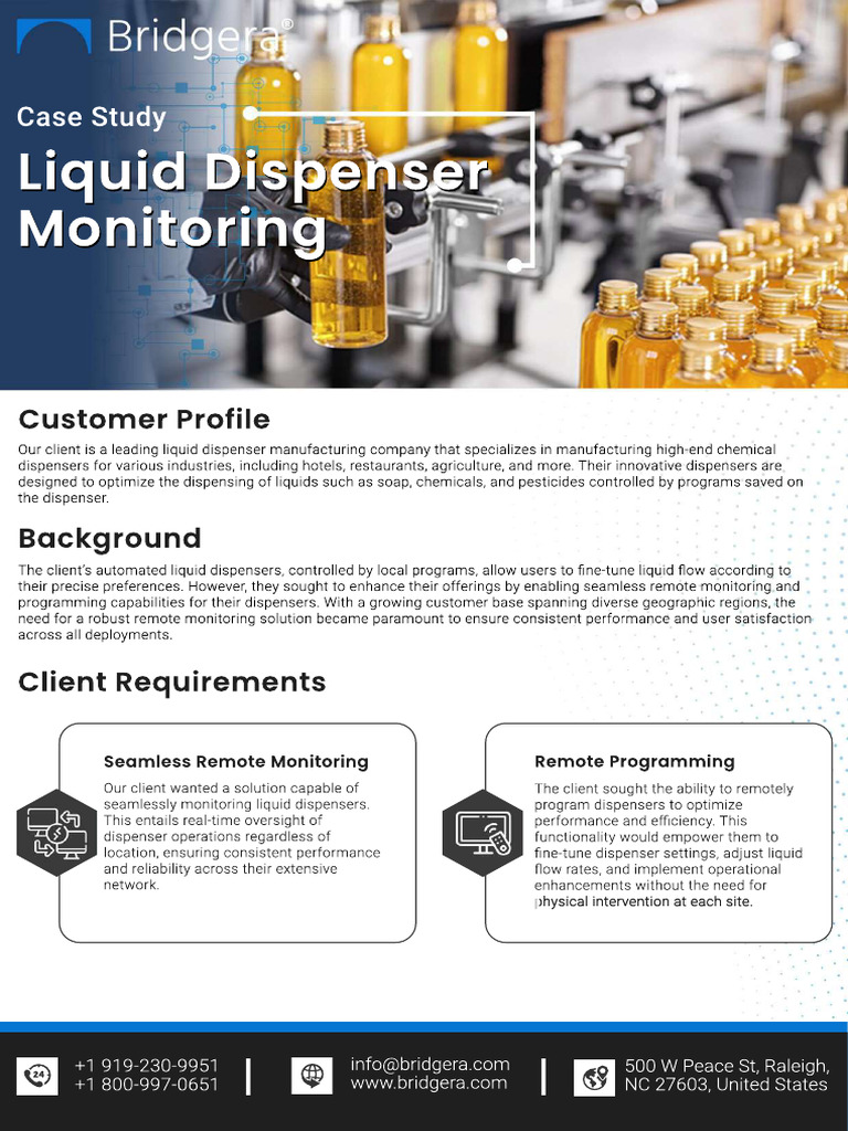 Liquid Dispenser Monitoring - Compressed | PDF