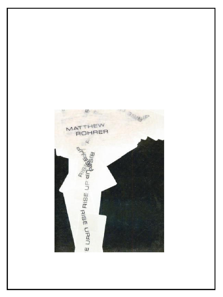 Rise Up Matthew Rohrer pdf download | PDF