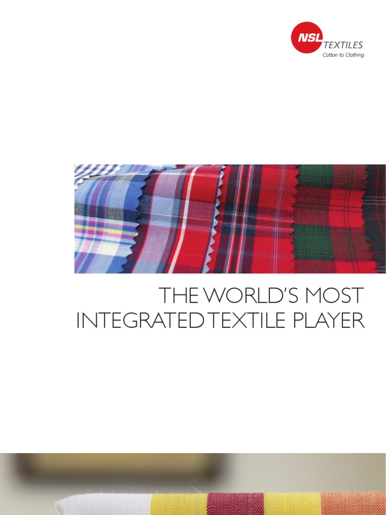 NSL Textile Brochure | PDF | Cotton | Spinning (Textiles)