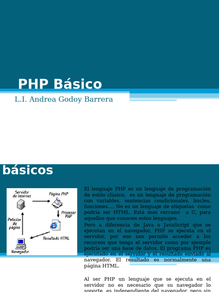 Manual PHP BÃ¡Sico | PDF | Php | Lenguaje de programación