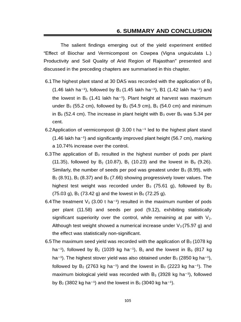 Summary and Conclusion Nidhi | PDF | Soil | Earth Sciences