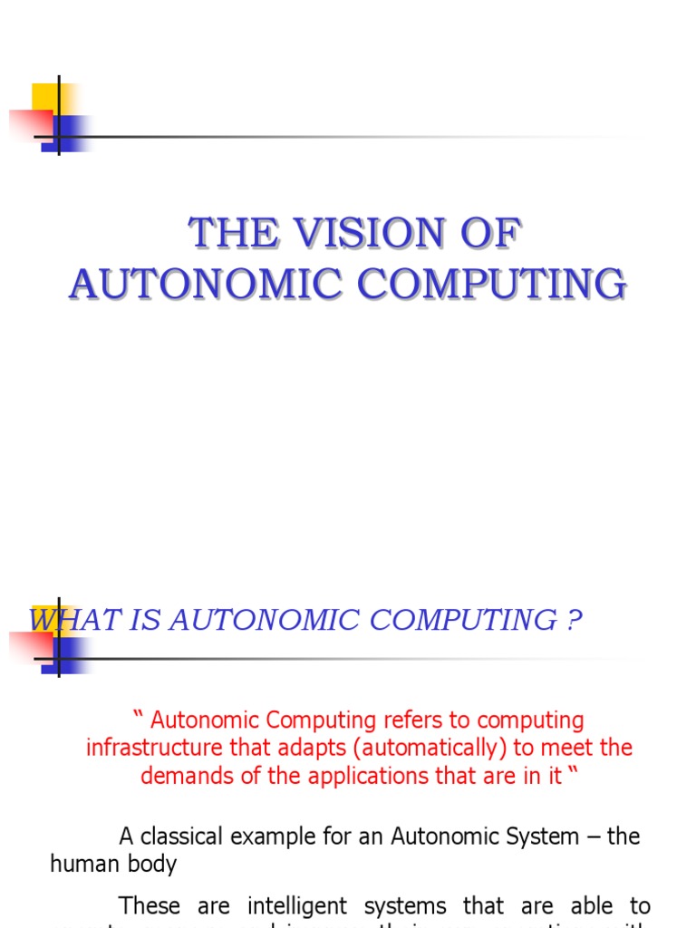 Autonomic Computing | PDF | Areas Of Computer Science | Computing