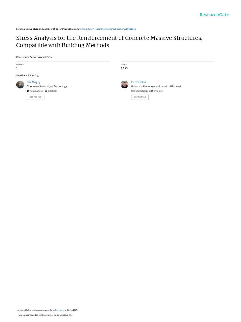 IASS2015 Mergny | PDF | Beam (Structure) | Bending