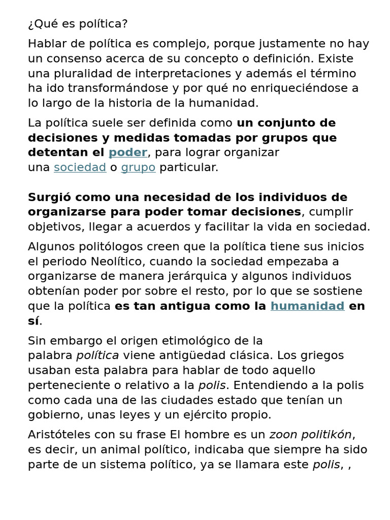 Qué Es Política Oral Act Módulo 1 | PDF | Estado (política) | Sociedad
