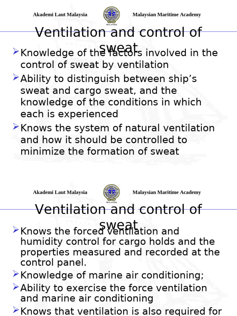 LessonNo4e-Ventilation and Control of Sweat | PDF | Perspiration ...