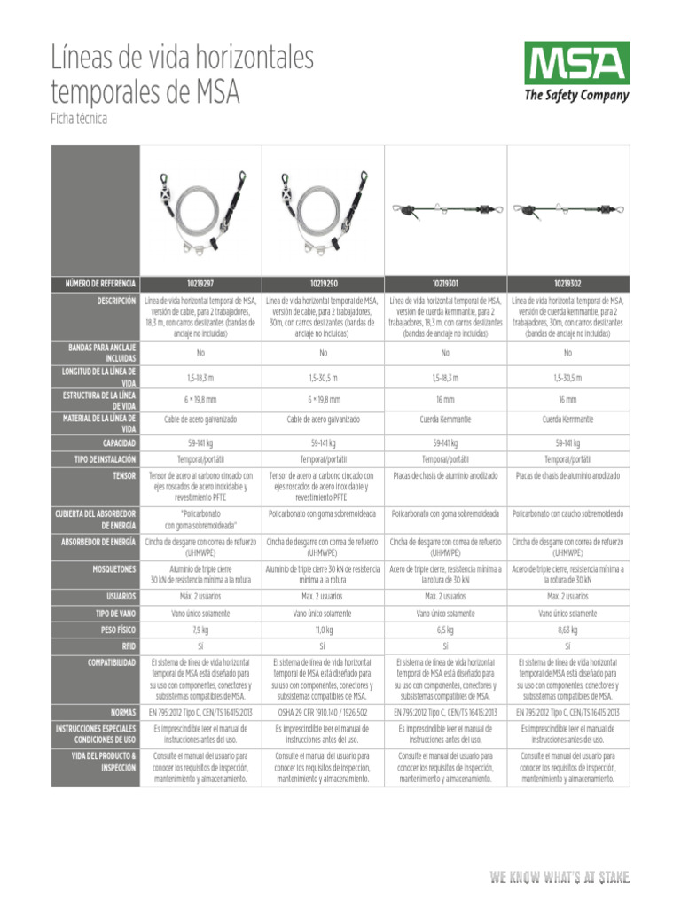 FT Linea de Vida Horizontal Temporal | PDF
