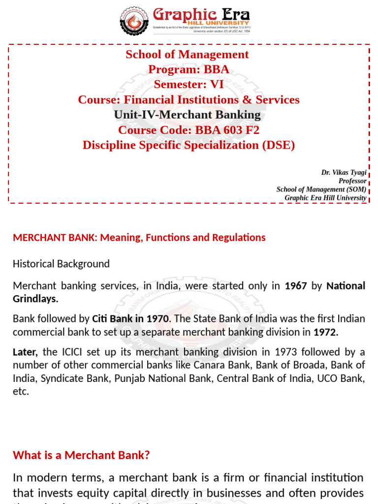 Merchant Banking Guidlines | PDF | Banks | Syndicated Loan