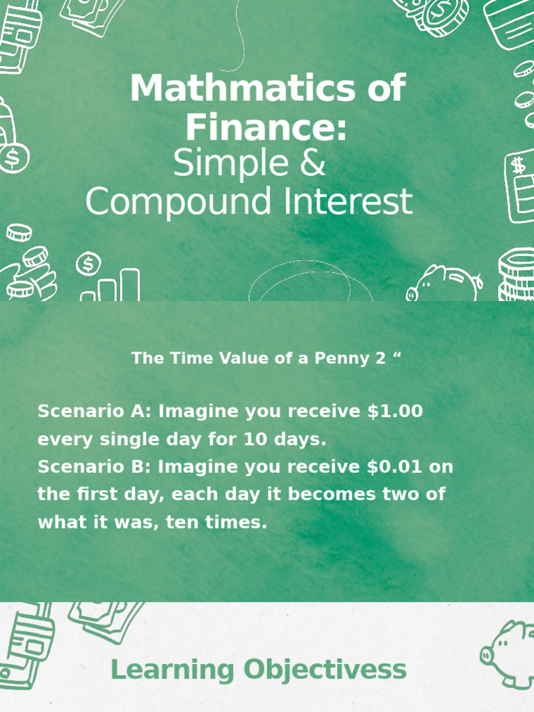 Group 4 Mathematics and Finance | PDF | Interest | Compound Interest