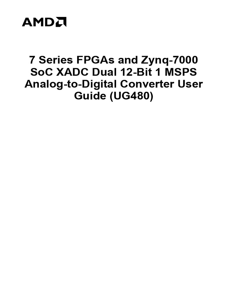 XADC Xilinx | PDF | Analog To Digital Converter | Field Programmable Gate Array