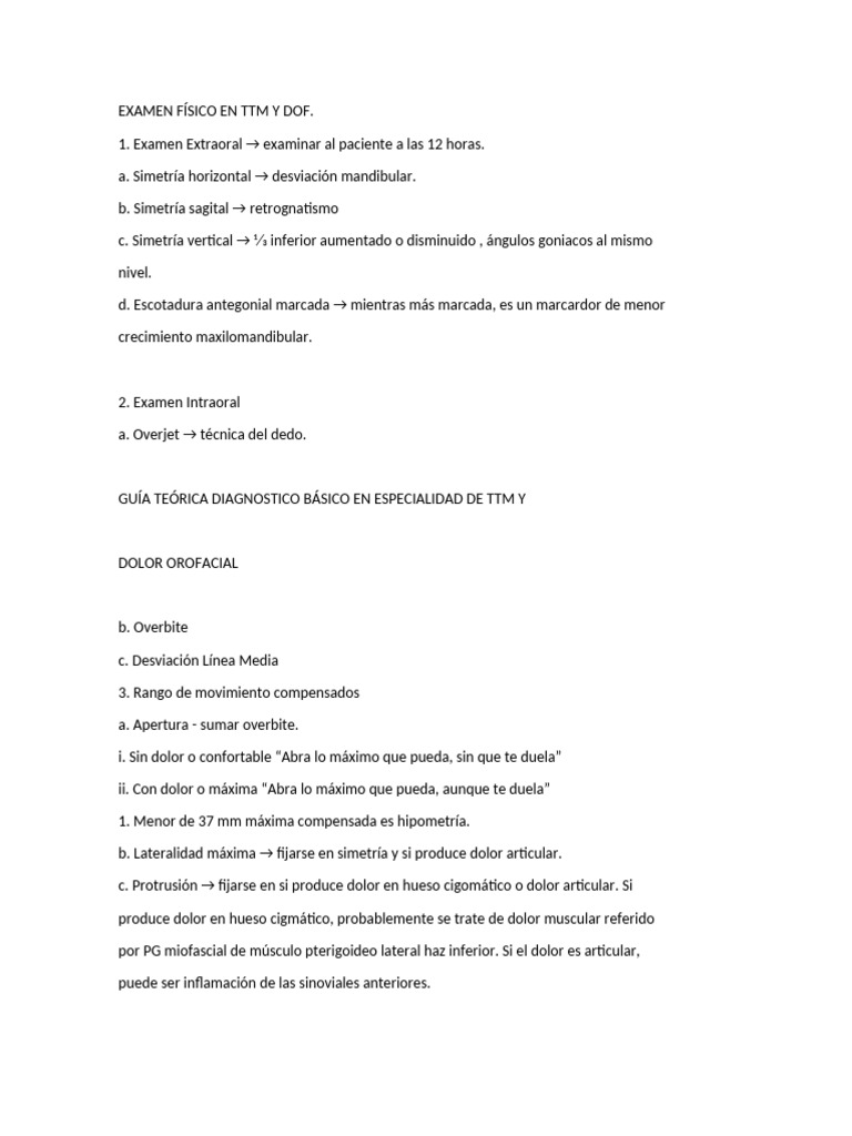Diagnóstico de Capsulitis ATM en TTM | PDF | Dolor | Diagnostico medico