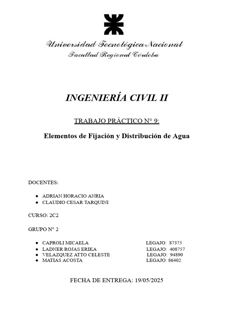 Tp N° 9- Grupo 2 | PDF | El plastico | Acero