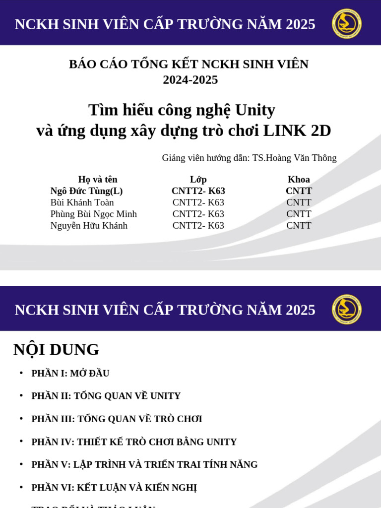 3-PL3-Mẫu-Slide NCKH Sinh Vien Nam 2025 | PDF