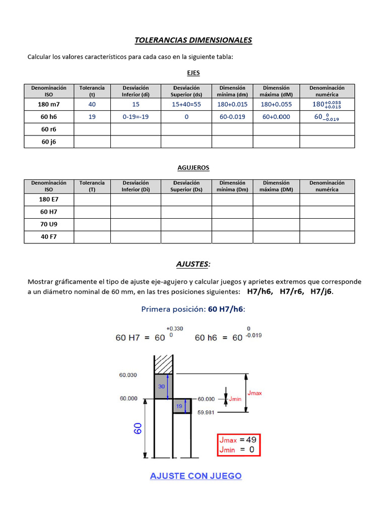 Tema 16-1-Tolerancias Dimensionales Ejercicio 1 y 2 ENUNCIADO | PDF ...