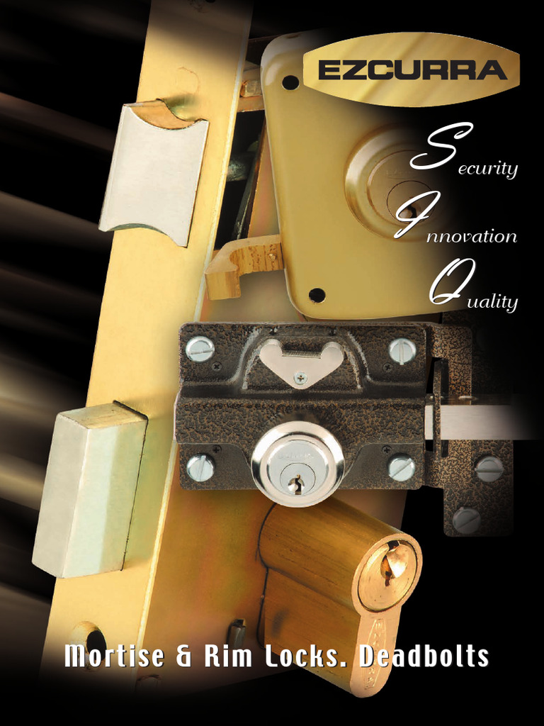 Rim Mortise Locks & Key Blanks Guide | PDF | Security Technology ...