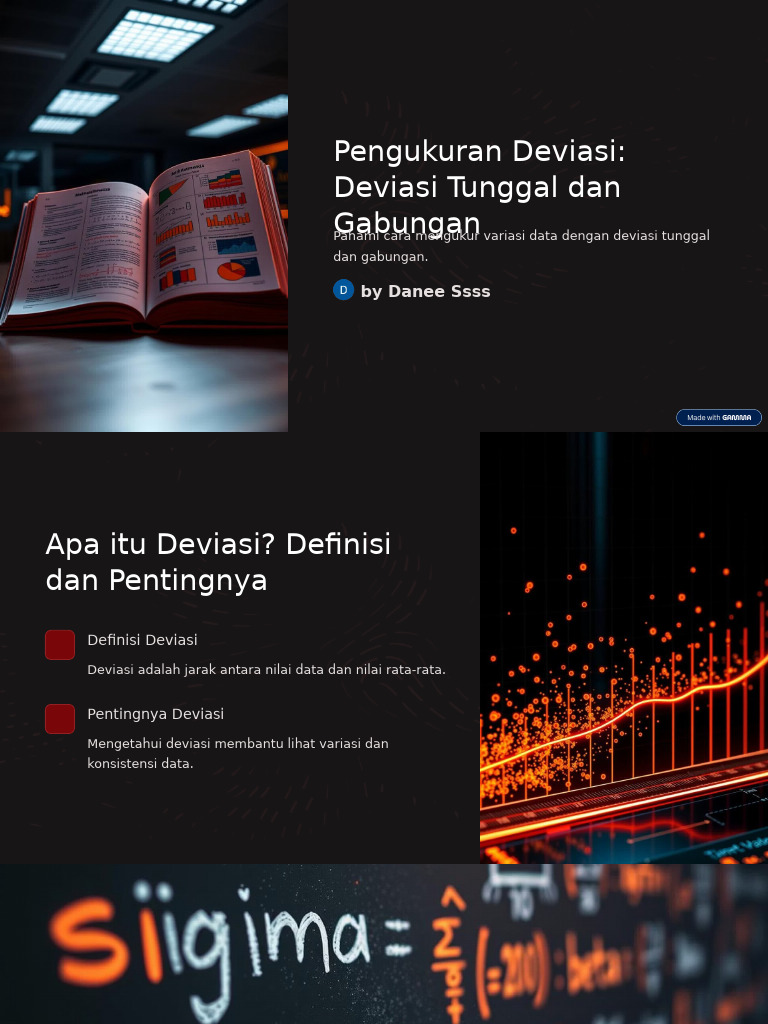 Pengukuran Deviasi Deviasi Tunggal Dan Gabungan | PDF