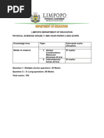 2025 Physical Sciences ATP Grade 12 | PDF | Chemical Equilibrium | Alkene