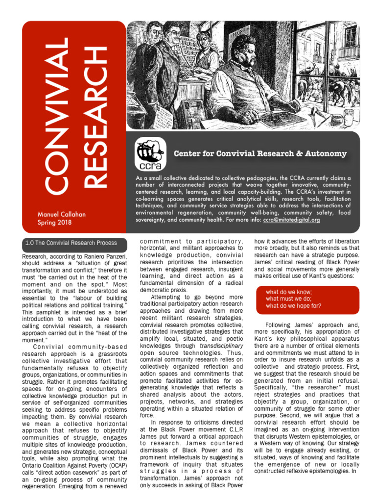 Convivial Research for Community Empowerment | PDF | Ethnography ...