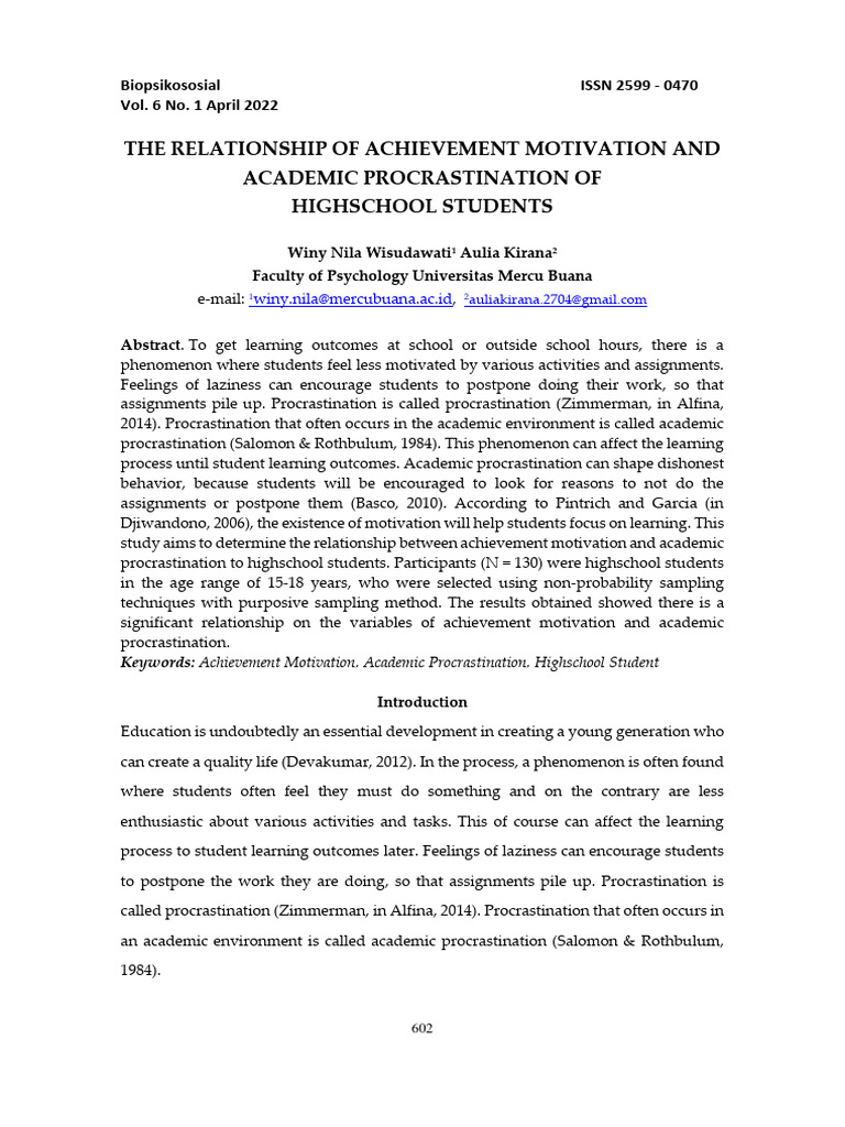 Antecedente Internacional 05 | PDF | Professional Skills | Procrastination