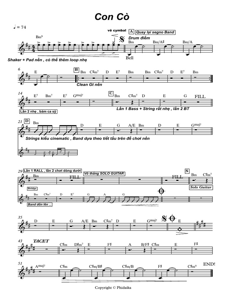 Con Bò 2 - Full Score BM | PDF