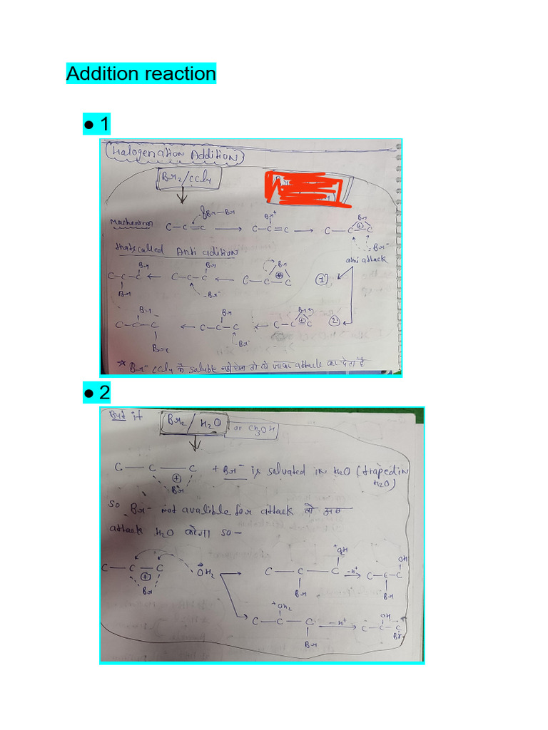Adition Reaction | PDF