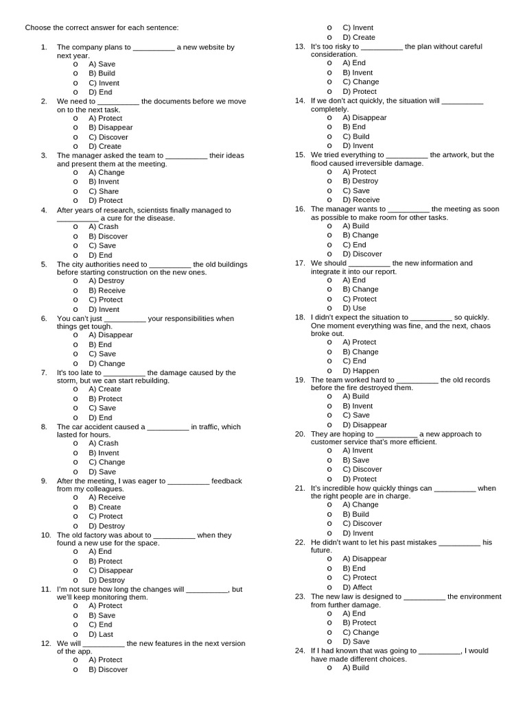 Options 1 - 5C Multiple Options | PDF