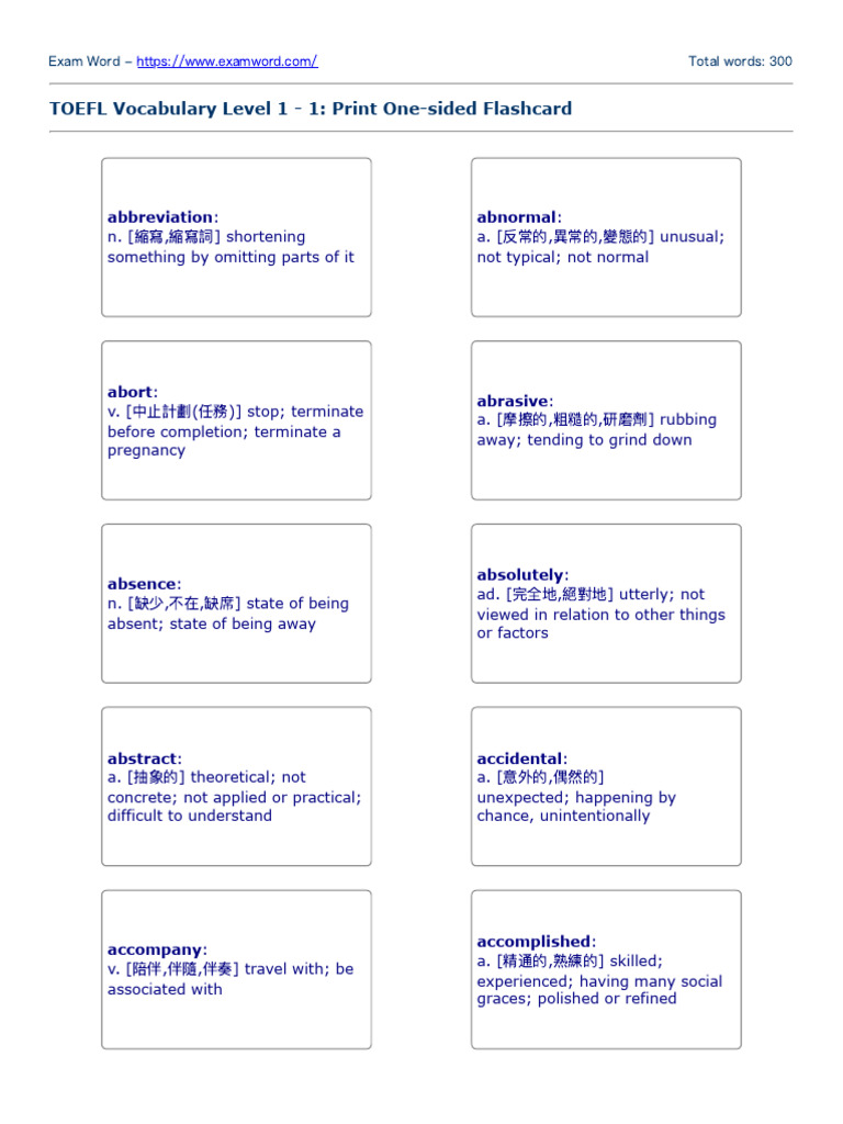 English Test Vocabulary | PDF | Vertebral Column