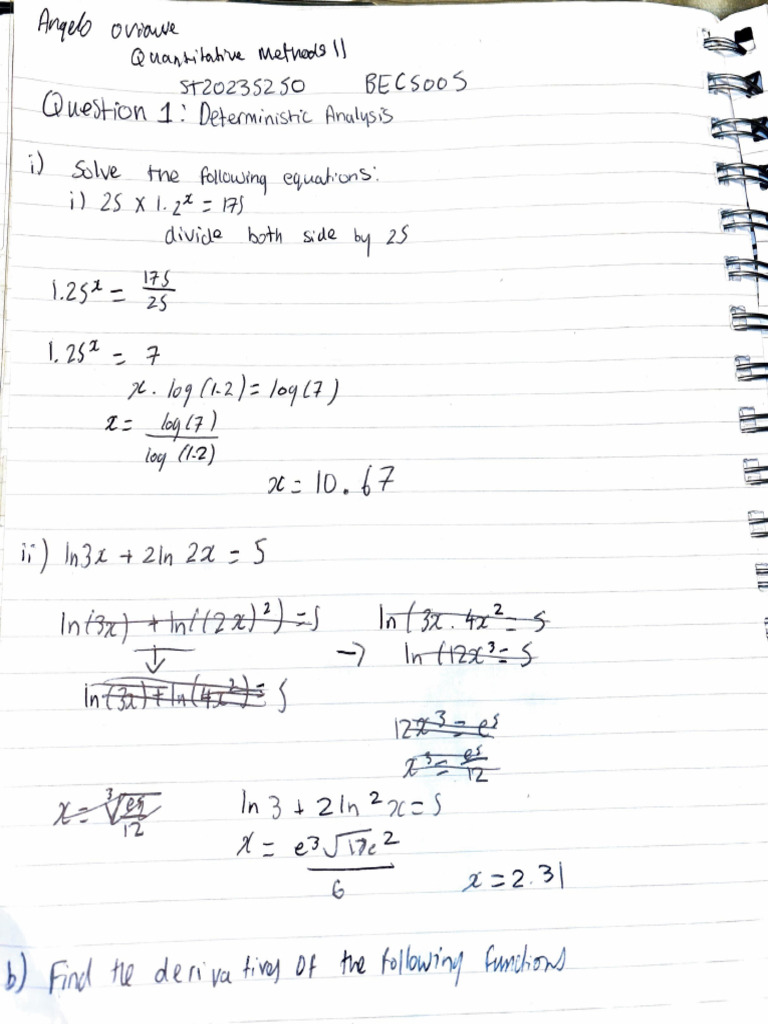 Quantitative Method Exam2024 | PDF