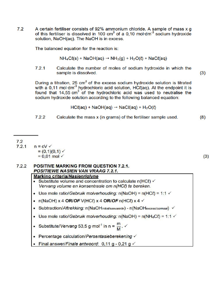 Percentage Purity Example 2 | PDF