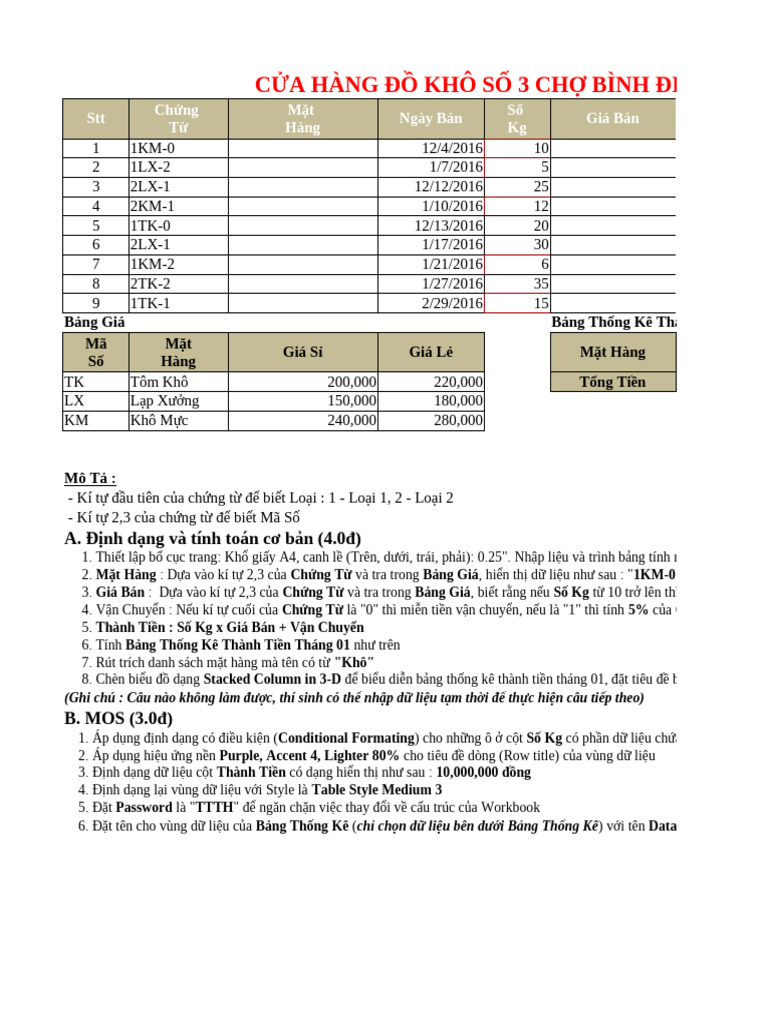 Bo de on Tap 1 - MOS 2 - Du Lieu | PDF