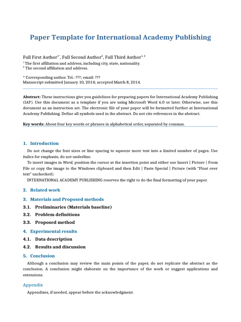Structure Paper Submission Template (AutoRecovered) | PDF | Note ...