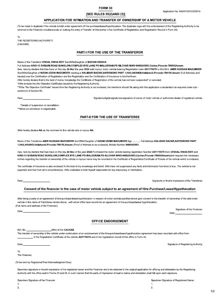 Form 30 | PDF