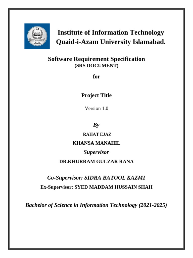 Software Requirement Specification-Revised | PDF | Security | Computer Security