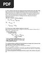 Class Xii Chemistry Ncert Textbook Solution Chapter 2 Electrochemistry | PDF | Electrochemistry ...