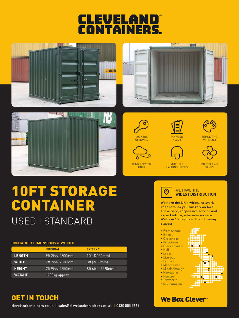 10ft Used Container - Standard | PDF | Association Football Seasons ...