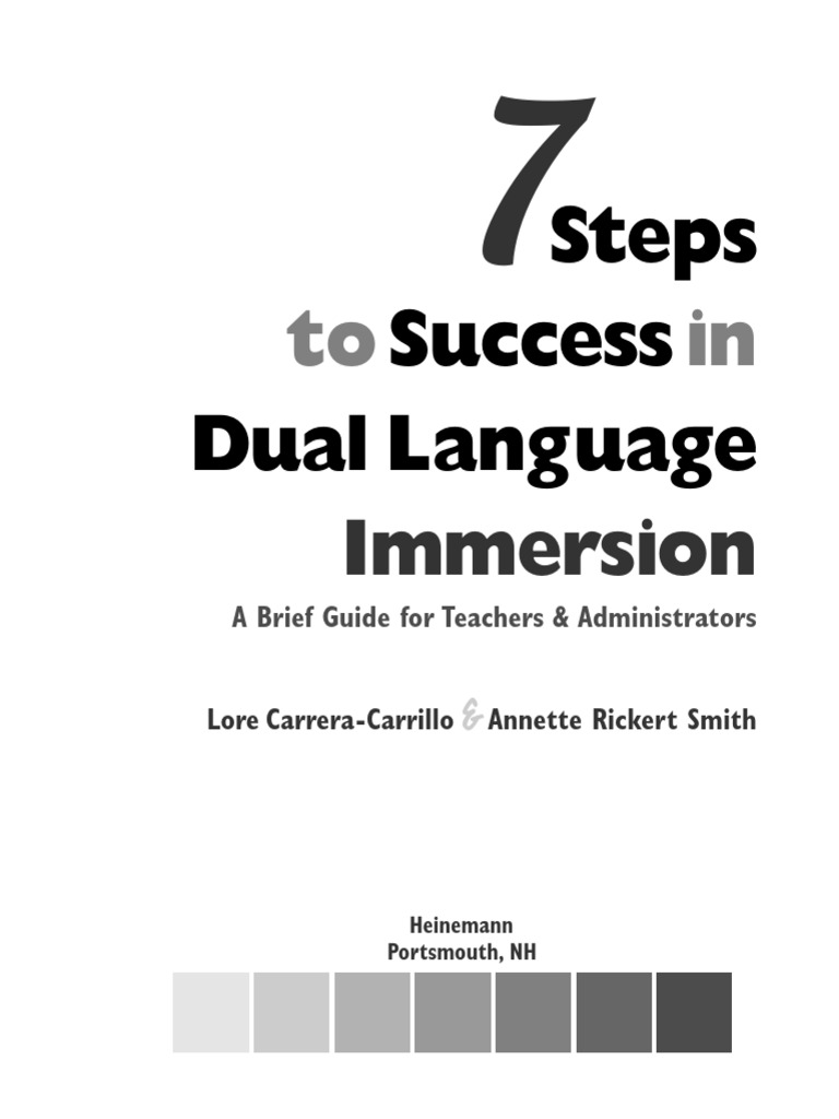 7steps ToSuccess in Dual Language Immersion | PDF | Teachers | Learning