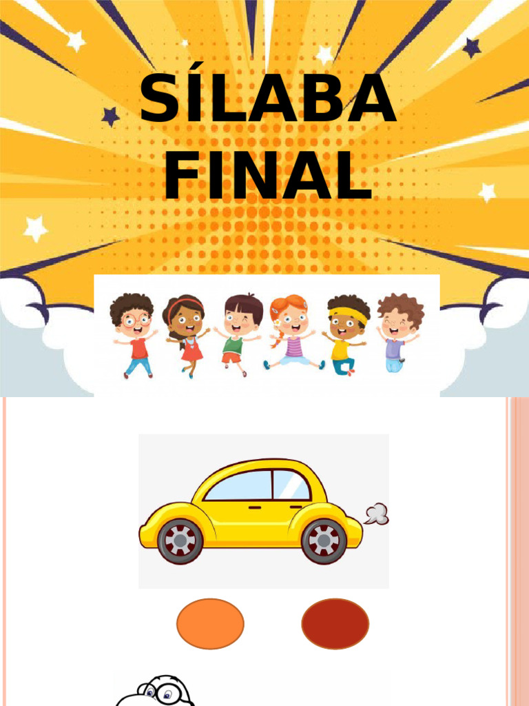 Silaba Final, Kinder 28 | PDF