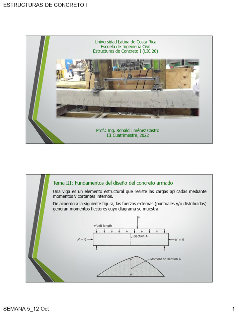 Estructuras de Concreto I - Semana 5 - 12 Oct | PDF | Viga (Estructura ...
