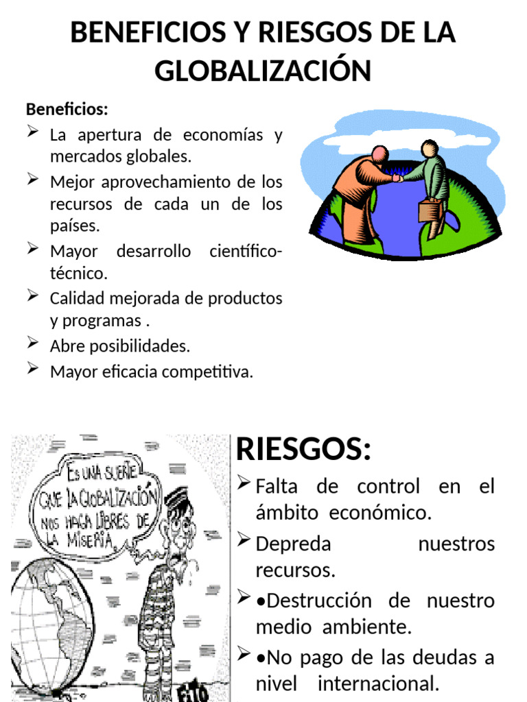 BENEFICIOS Y RIESGOS DE LA GLOBALIZACIÓN | PDF