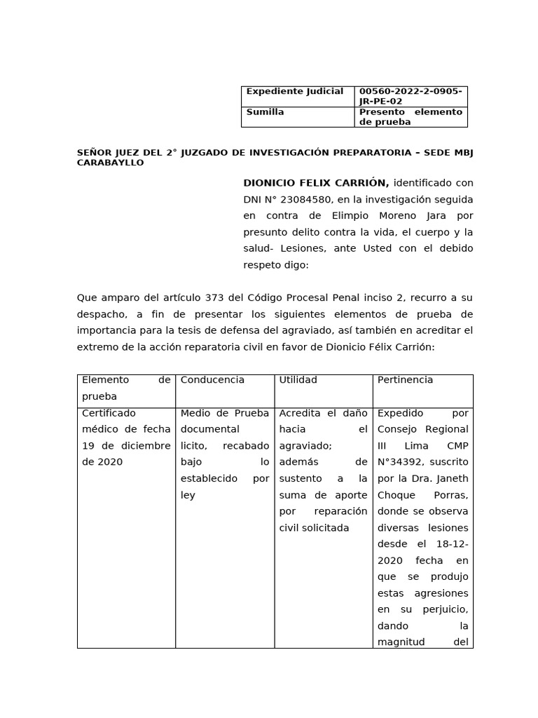 Dionicio Escrito | PDF | Justicia | Crimen y violencia
