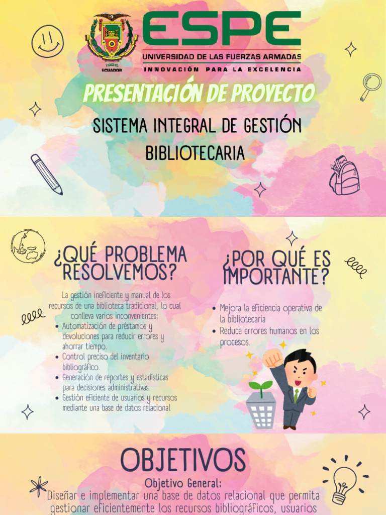 Presentación Proyecto Final - Fajardo - Simbaña - Tonato | PDF | SQL | Bases de datos