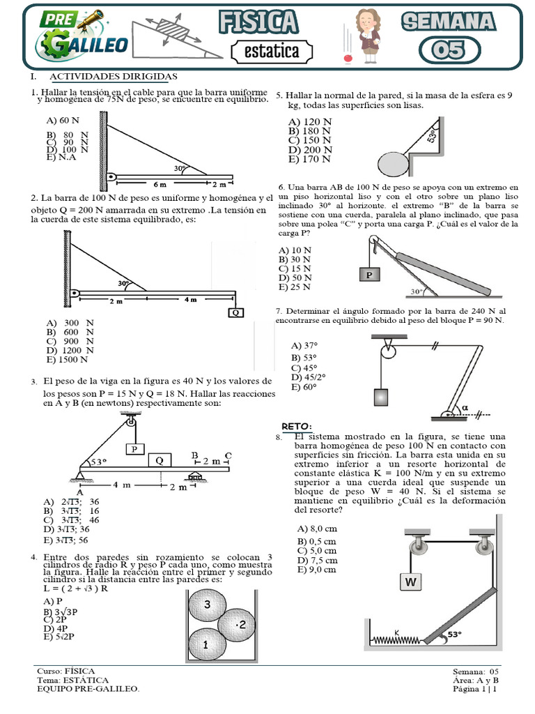 Estática-1 PDF | PDF | Fricción | Mecánica